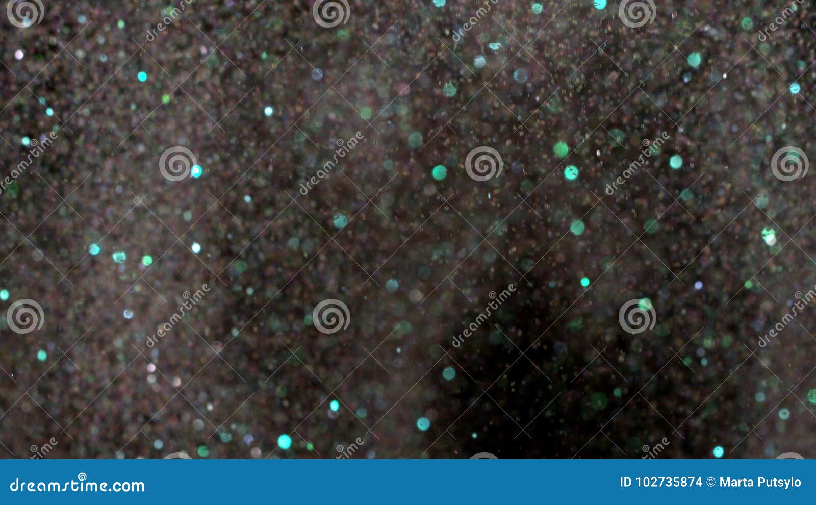 Realistic Glitter Exploding on Black Background. Stock Photo - Image of ...