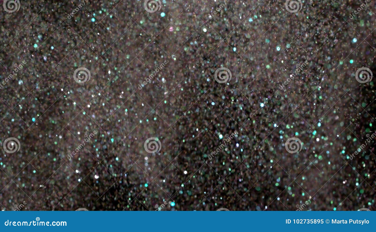 Realistic Glitter Exploding On Black Background. The Perfect For Visual ...