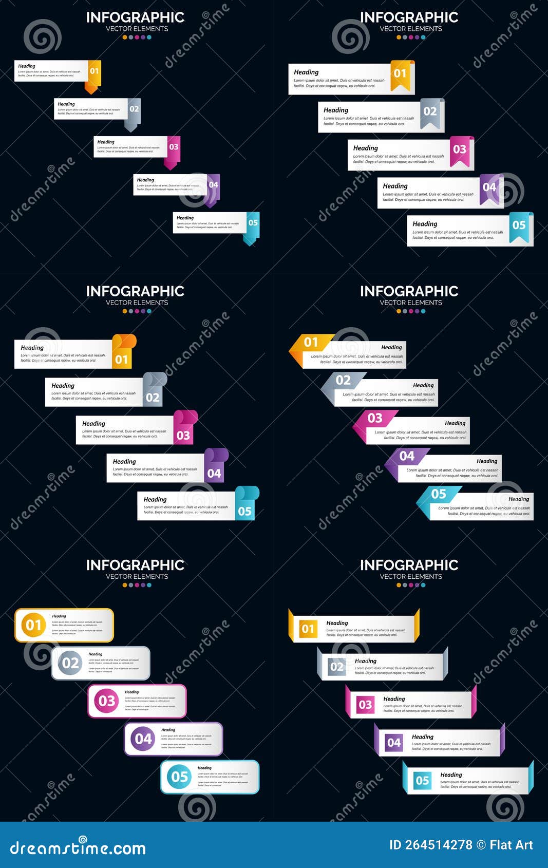 Use Six Vector Infographics from Our Pack To Communicate Your Business ...