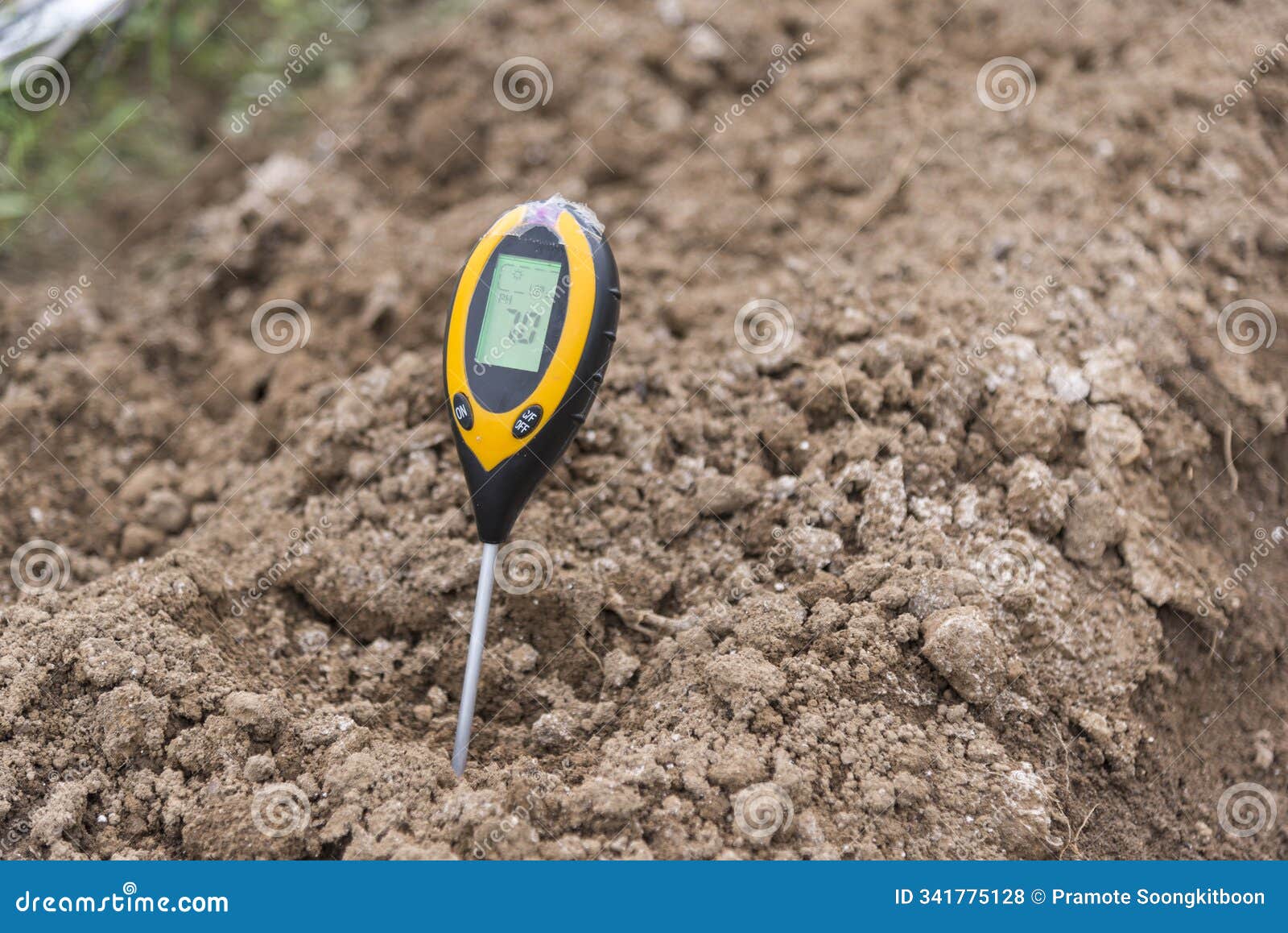 Use Soil PH Meter for Check the PH Value Stock Photo - Image of asphalt ...