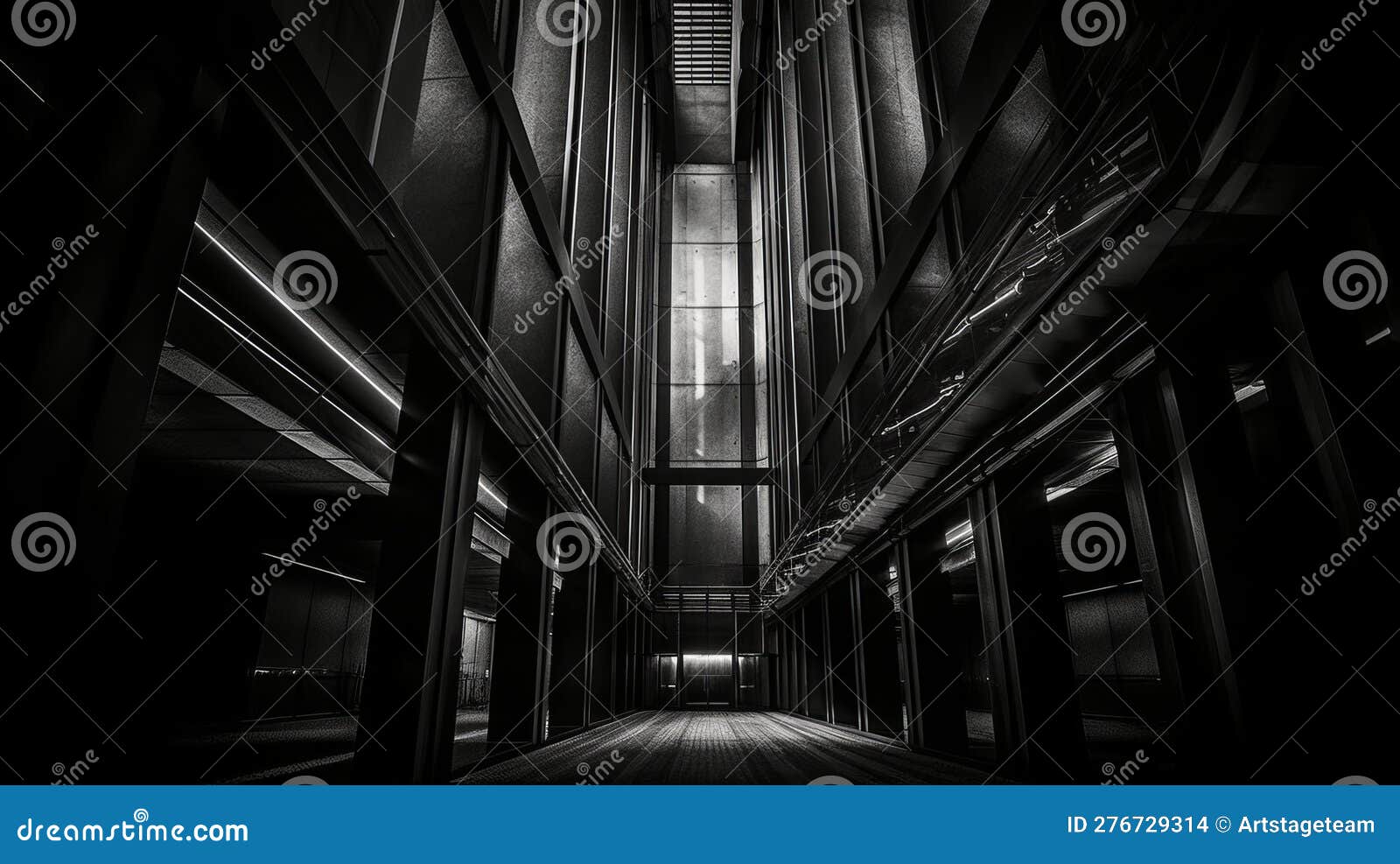 The Use of Strong Vertical Lines and Dramatic Angles Creates a Sense of ...