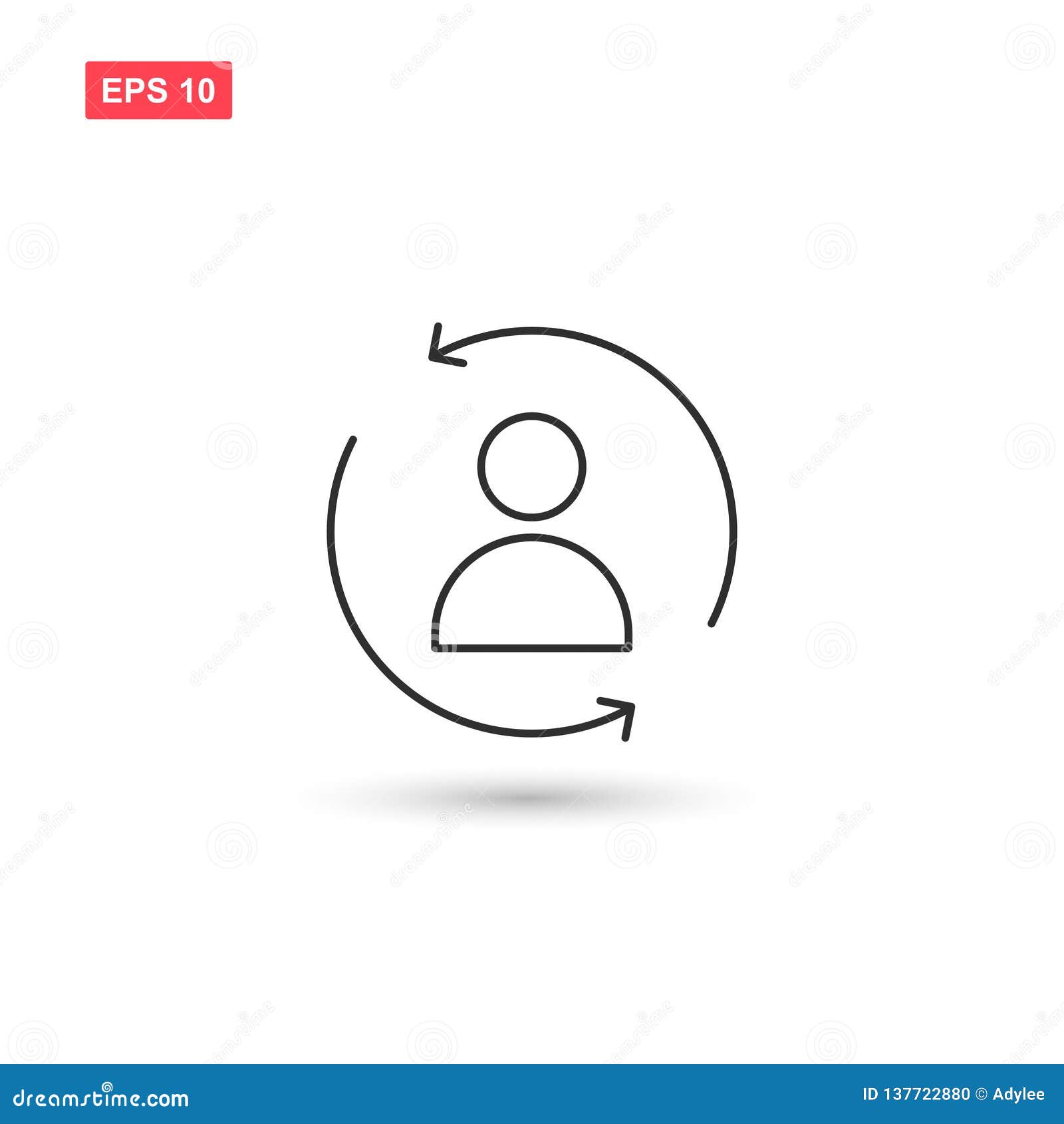 Use Switch Account Icon Vector Design Isolated Stock Vector ...