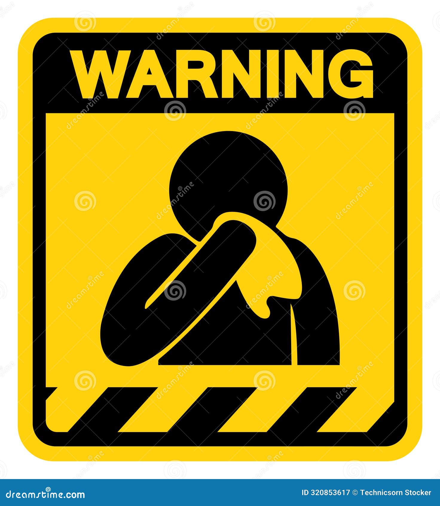 Use A Tissue Cover Your Mouth And Nose Symbol Sign ,Vector Illustration ...