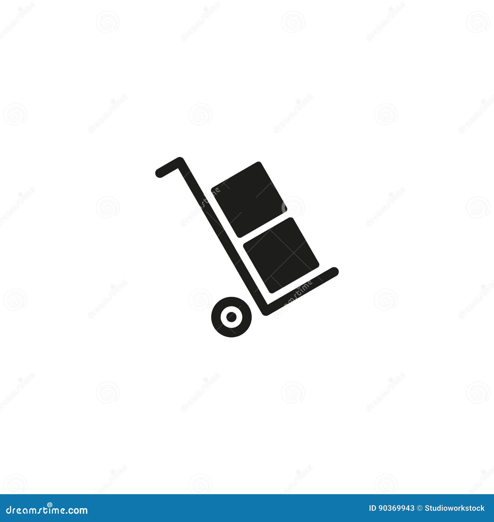 Only Use the Trolley Symbol on White Background Stock Vector ...