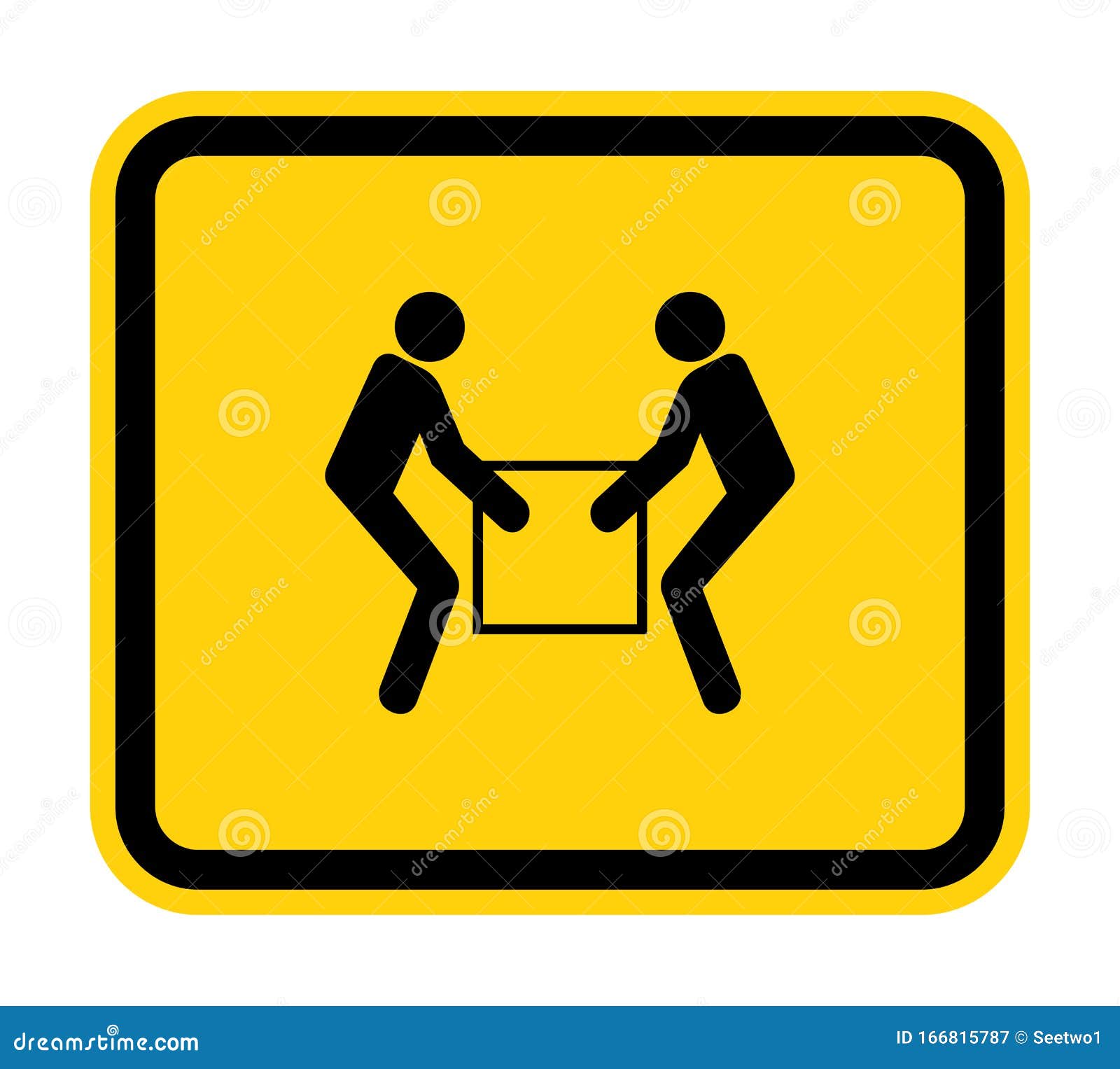 Use Two Person Lift Symbol Sign Isolate on White Background,Vector ...