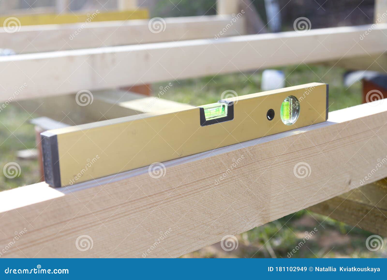 Use of Water Level in Building a House Stock Image - Image of alignment ...