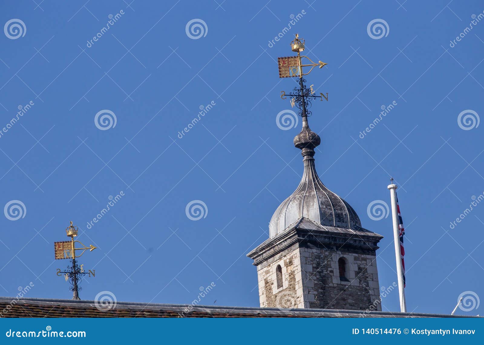 Arrow Shows North Wind in London Stock Photo - Image of show ...