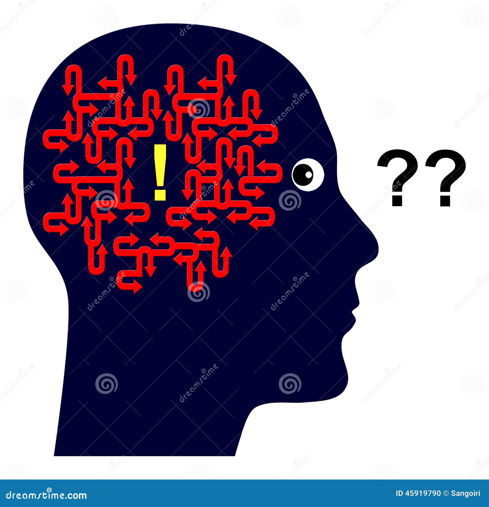 Use your Brain stock illustration. Illustration of science - 45919790