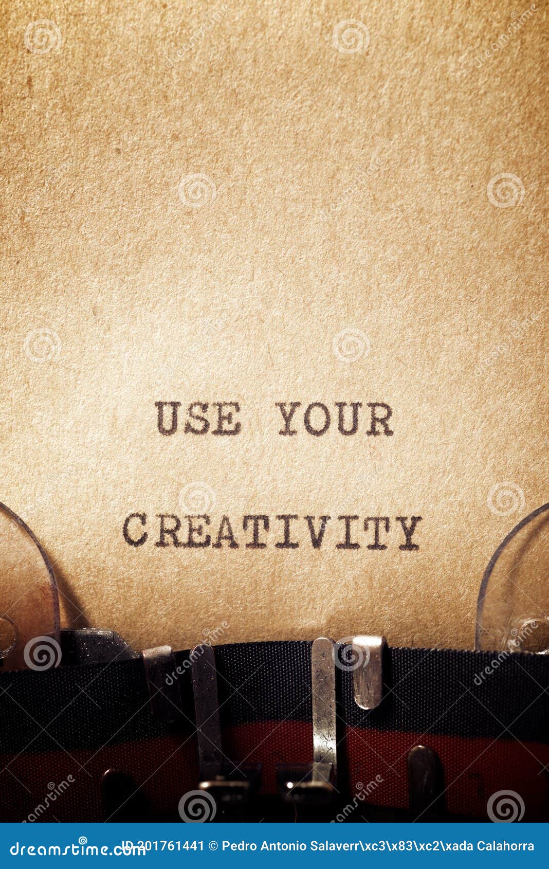 Use your creativity phrase stock image. Image of typed - 201761441