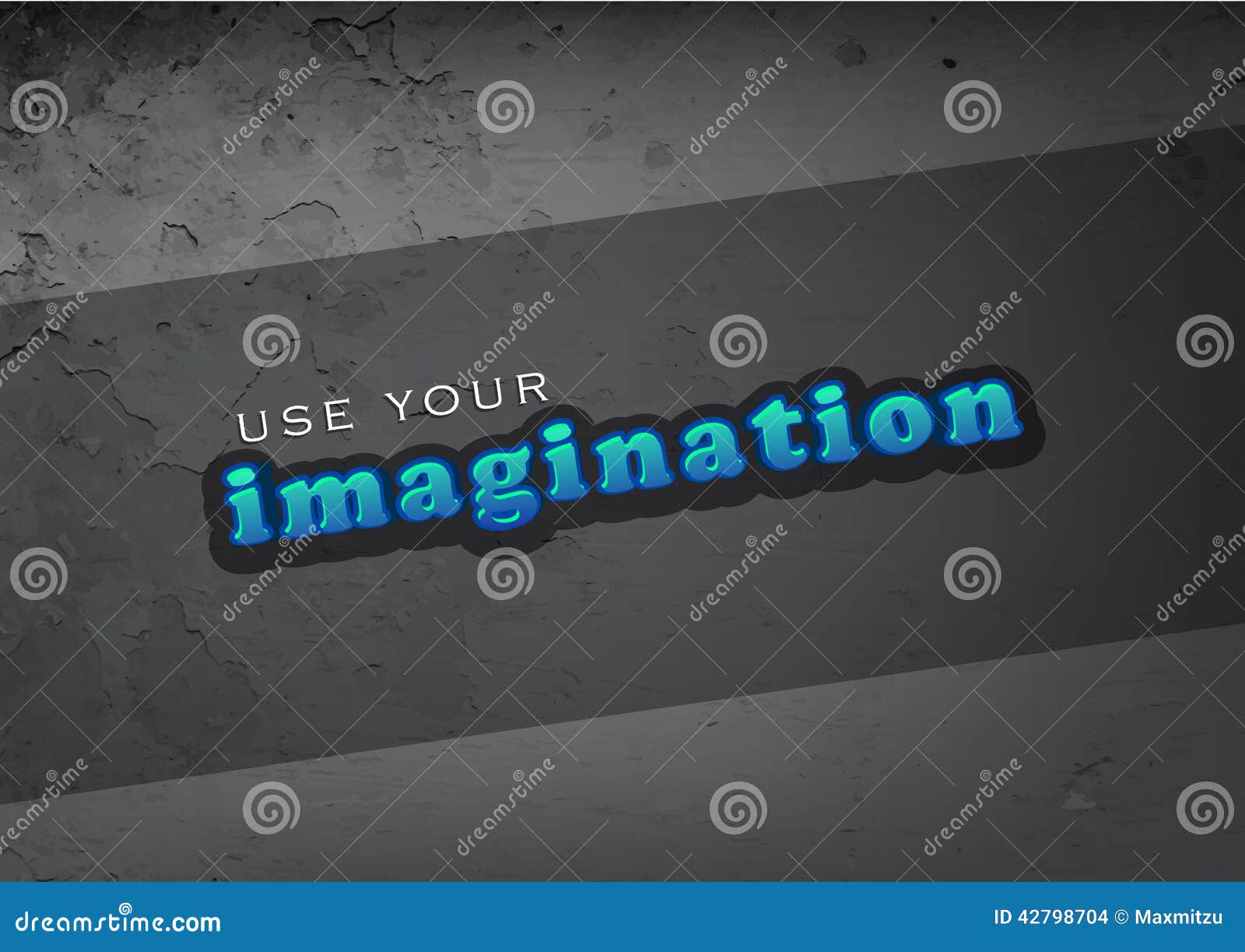 Use your imagination stock illustration. Illustration of motivate ...
