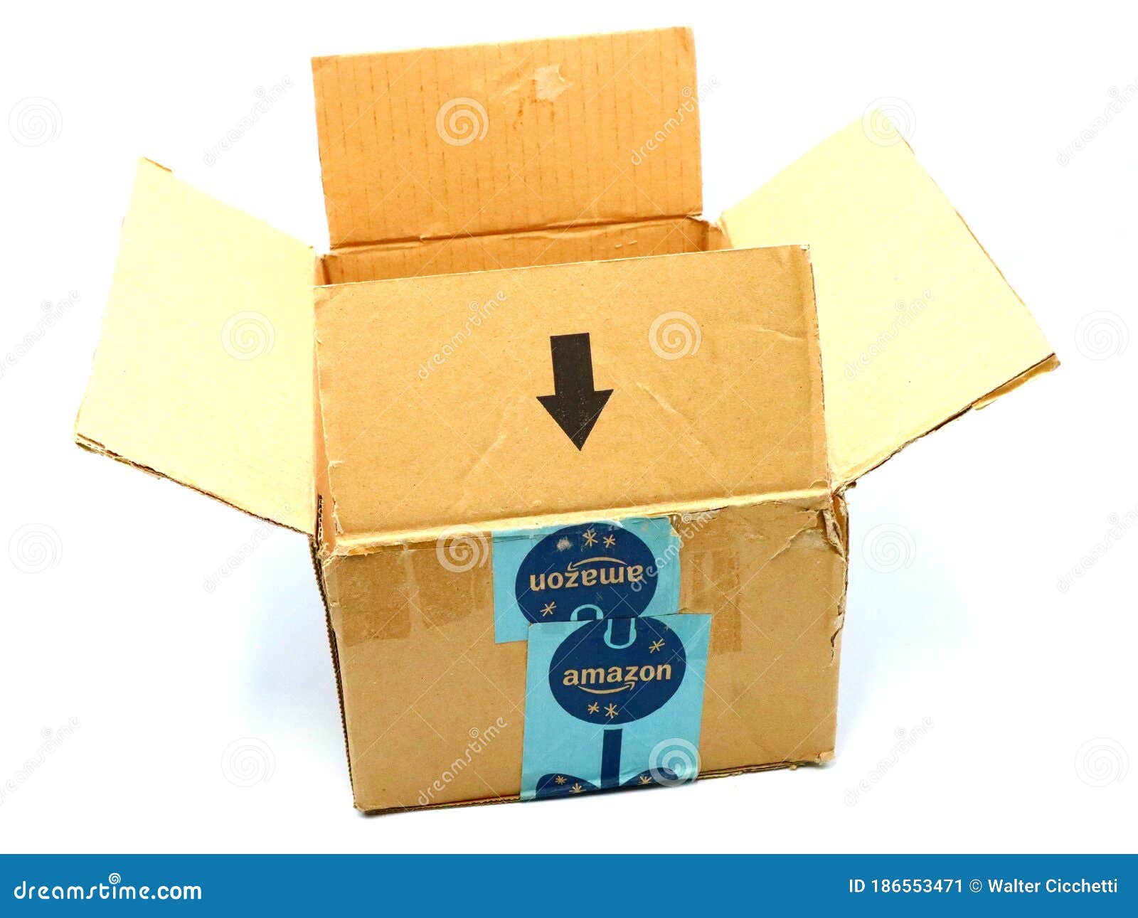 AMAZON Shipping Package Parcel Cardboard Box Editorial Photo - Image of ...