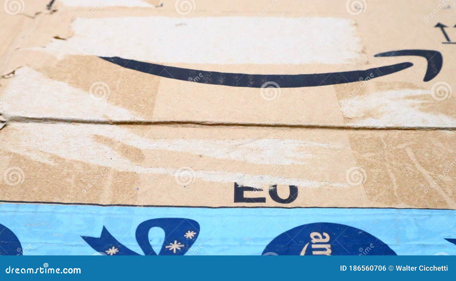 AMAZON Shipping Package Parcel Cardboard Box Editorial Photo - Image of ...