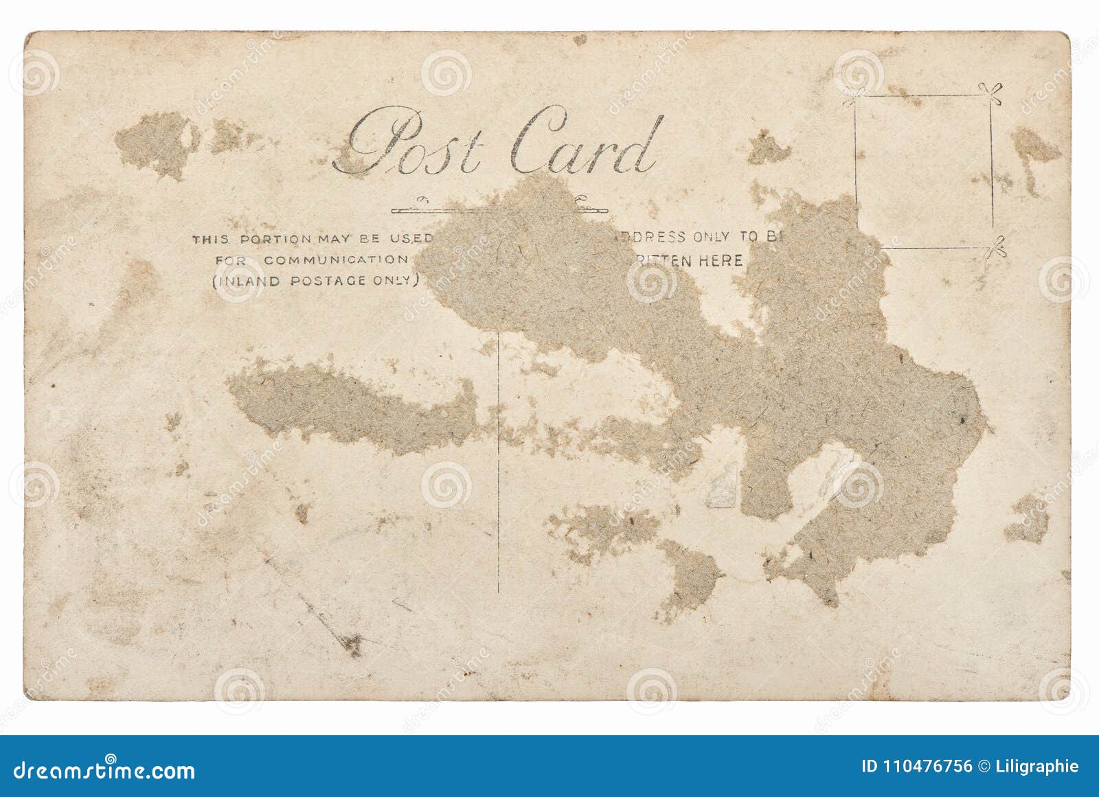 Old Postcard Mail Used Stained Paper Texture Edges Isolated Stock Photo ... Old Postcard Mail Used Stained Paper Texture Edges Isolated Stock Photo ...
