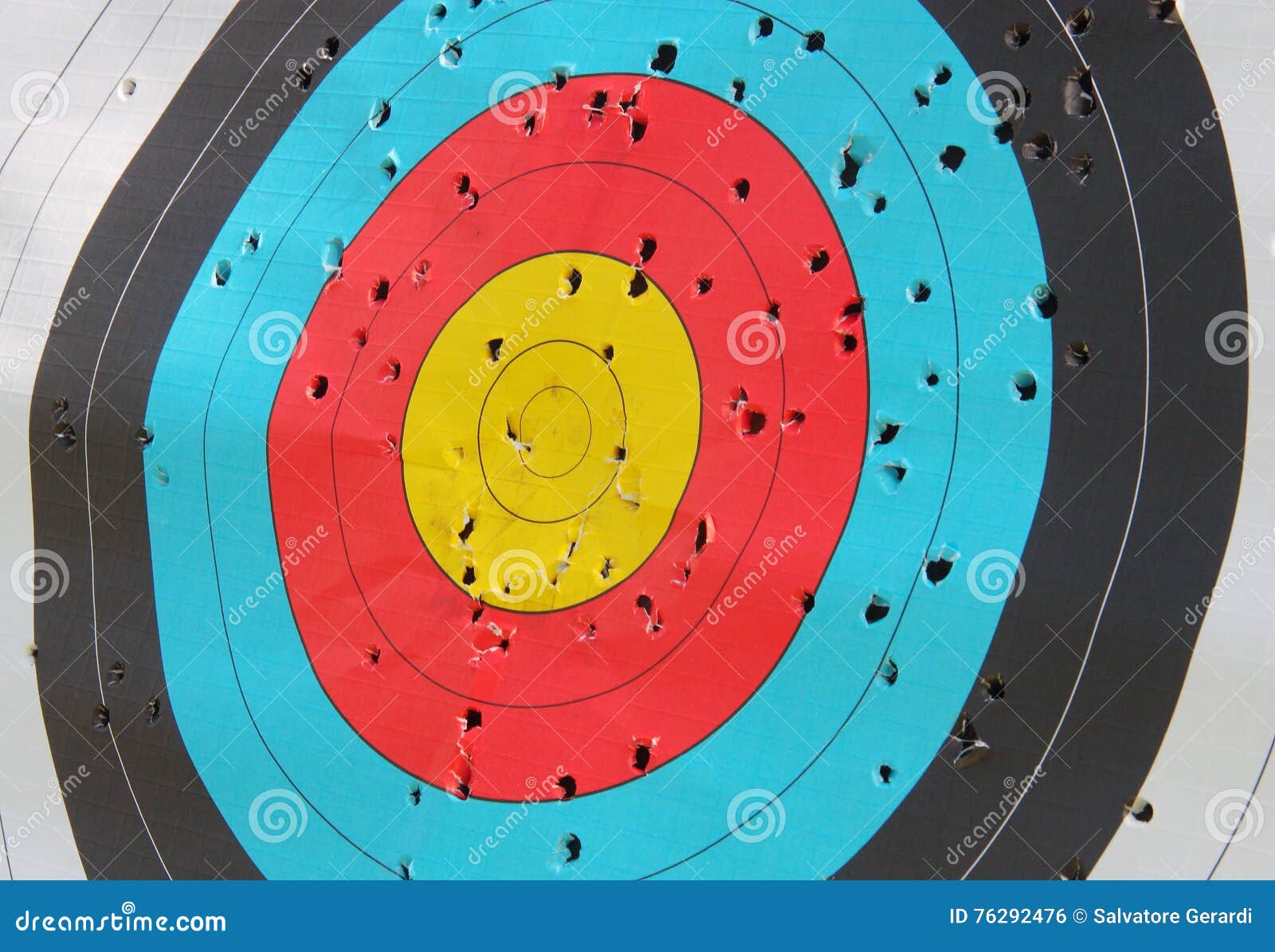 Used Archery Target Close Up Stock Photo - Image of aiming, performance ...