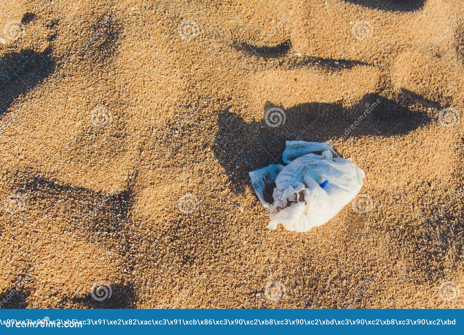 Used Baby Diaper Left Unattended at the Beach. Image stock - Image du ...