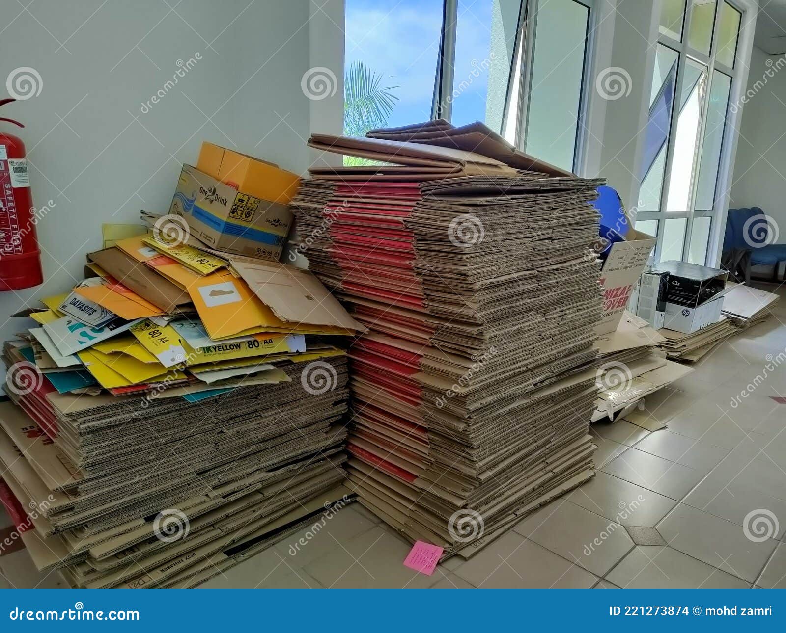 Used Boxes that Have Been Used are Suitable for Recycling Editorial ...