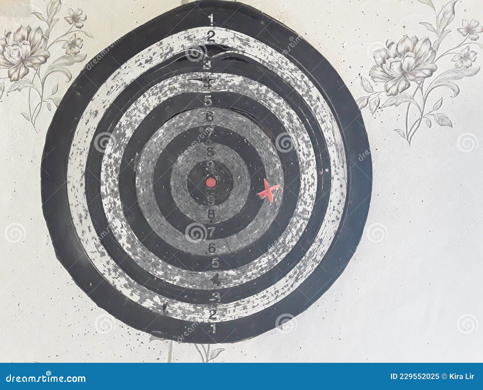 Used broken darts target stock image. Image of game - 229552025