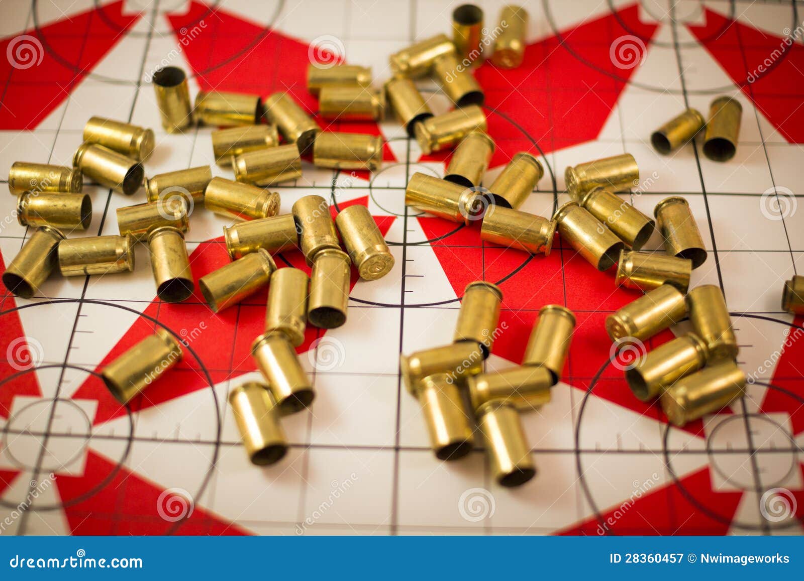 Used Bullet Casings stock image. Image of weapon, military - 28360457