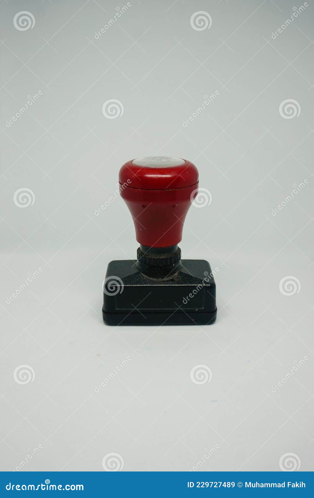 Used Business Stamper Isolated White Background Stock Image - Image of ...