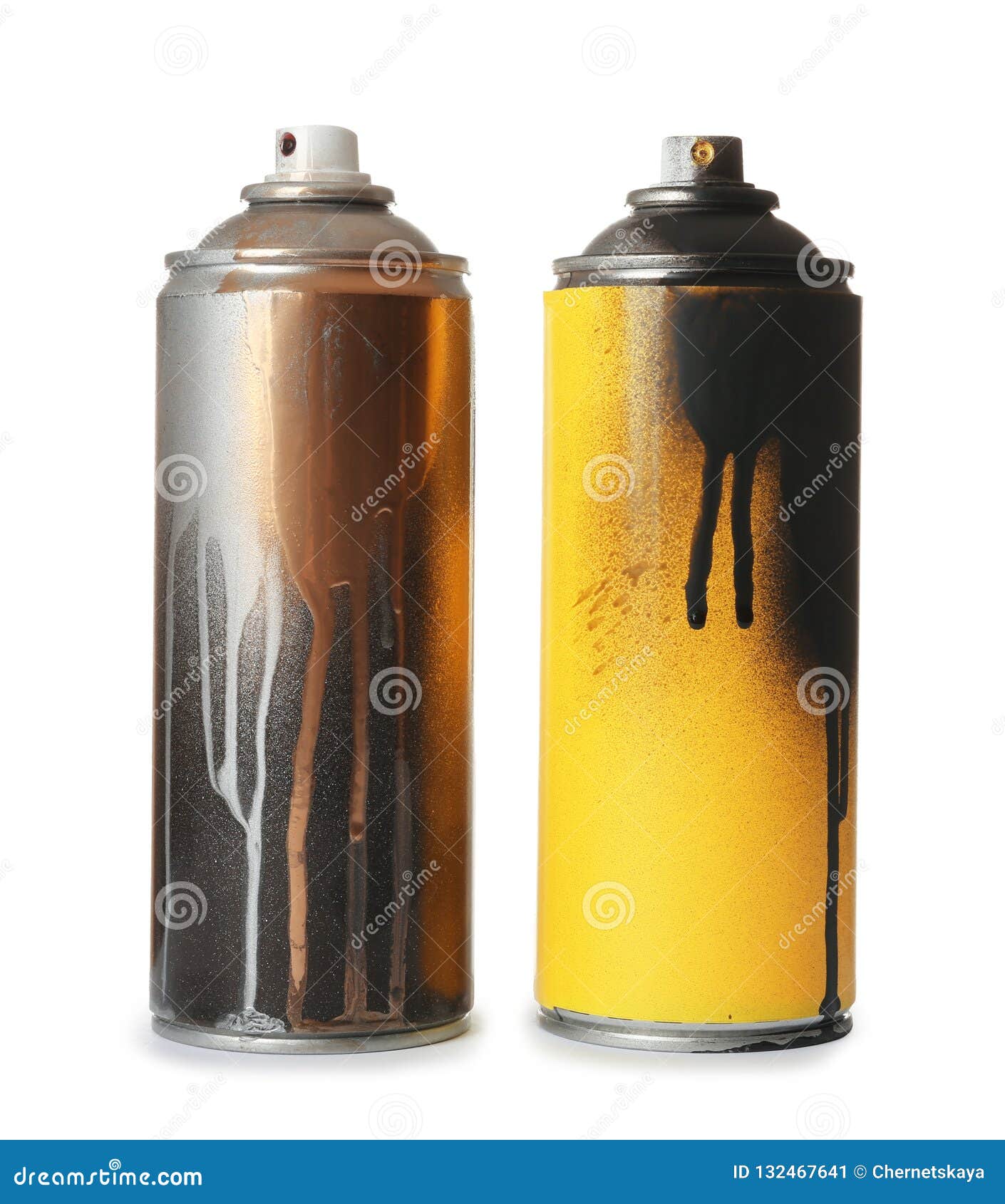 Used cans of spray paint stock image. Image of paint - 132467641