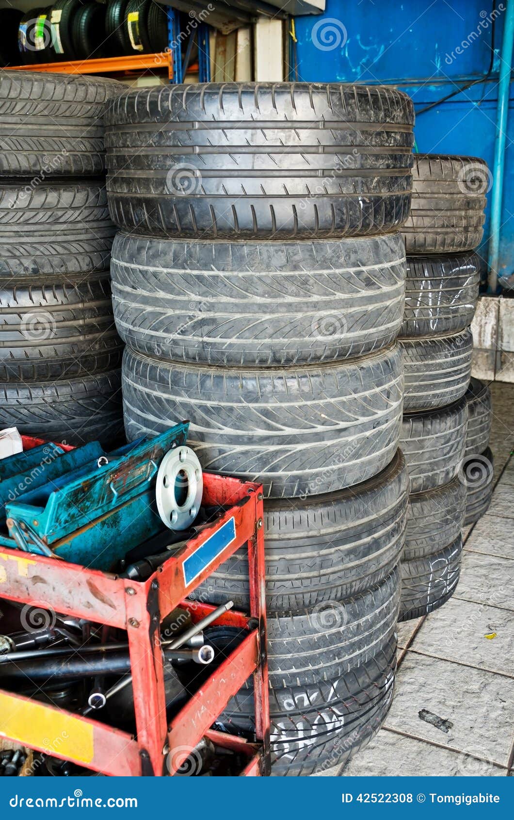 Used car tires stock photo. Image of drive, junk, environment - 42522308
