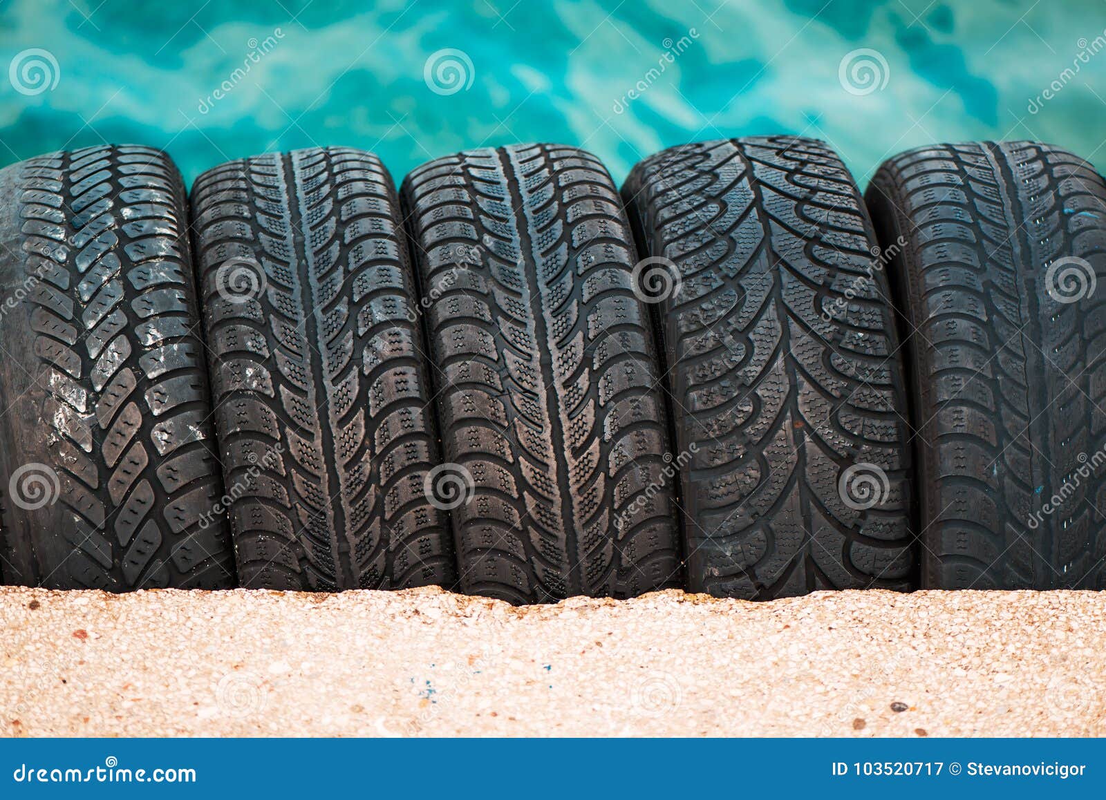 Used car tyres stack stock image. Image of stack, rubber - 103520717