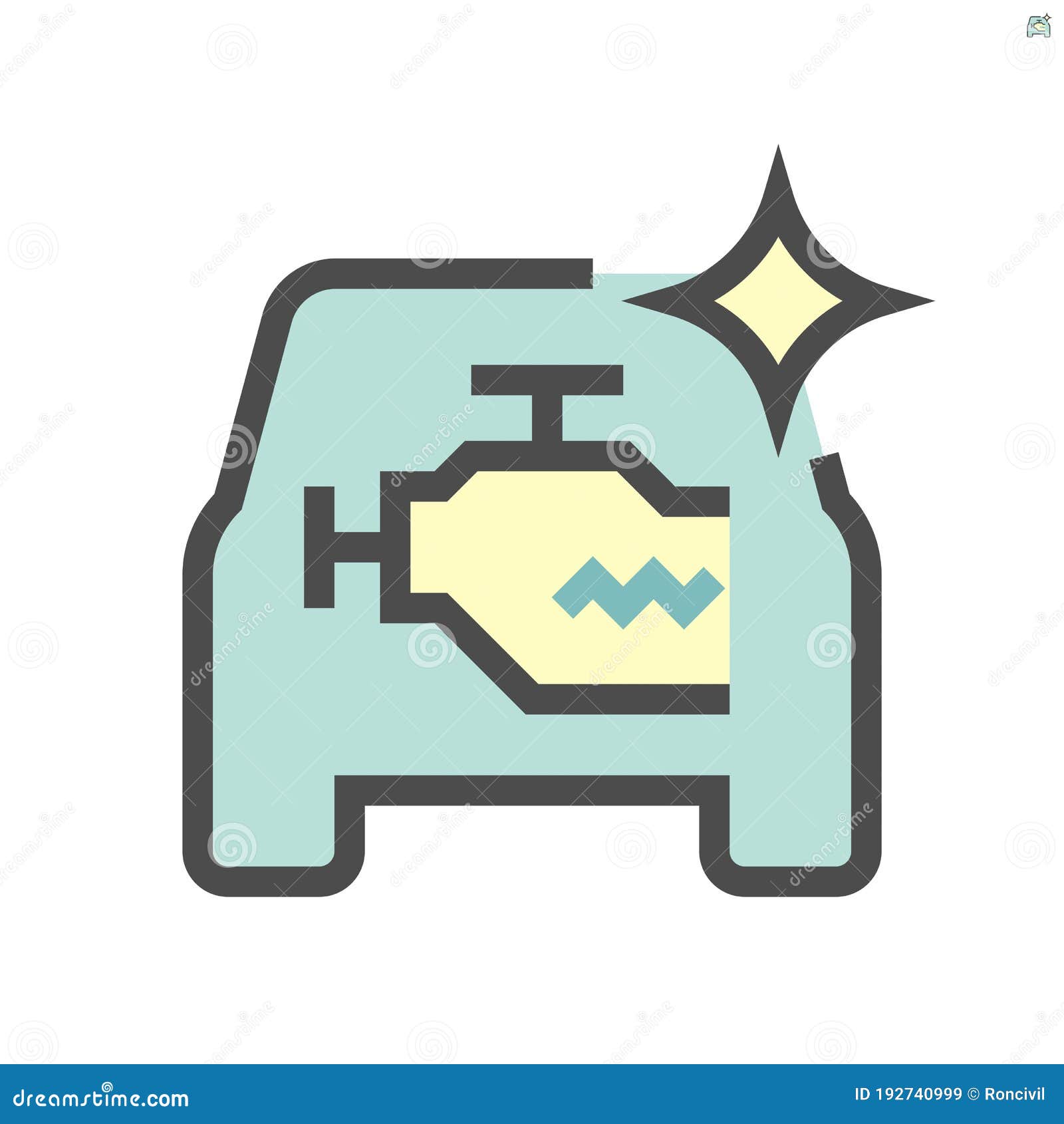 Used car icon stock vector. Illustration of city, perfect - 192740999