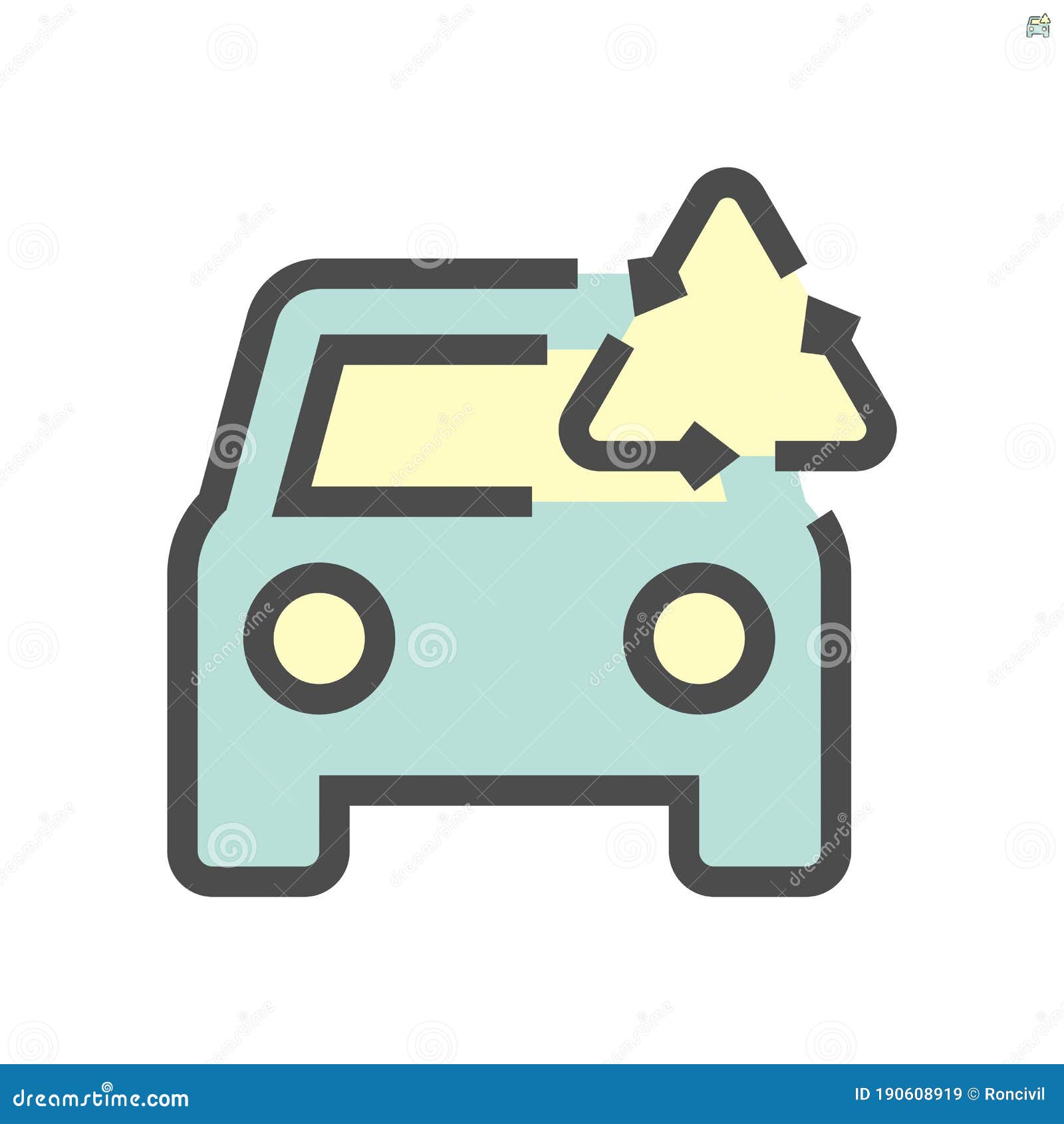 Used car icon stock vector. Illustration of design, automotive - 190608919
