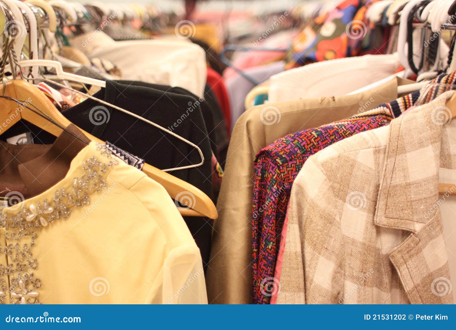 Used clothing stock photo. Image of store, retro, recycled - 21531202