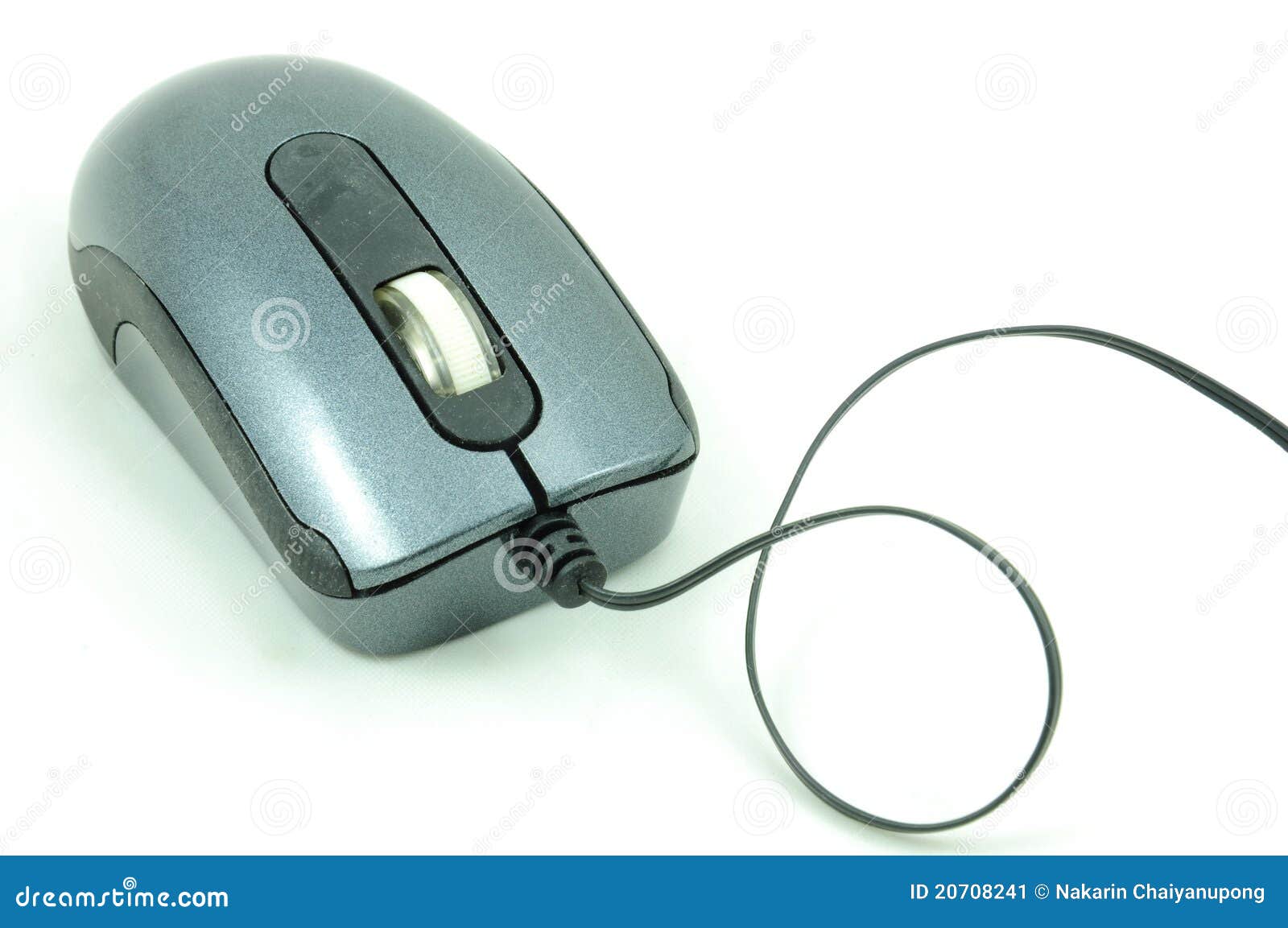 Used Computer Mouse Isolated on White Stock Image - Image of push ...