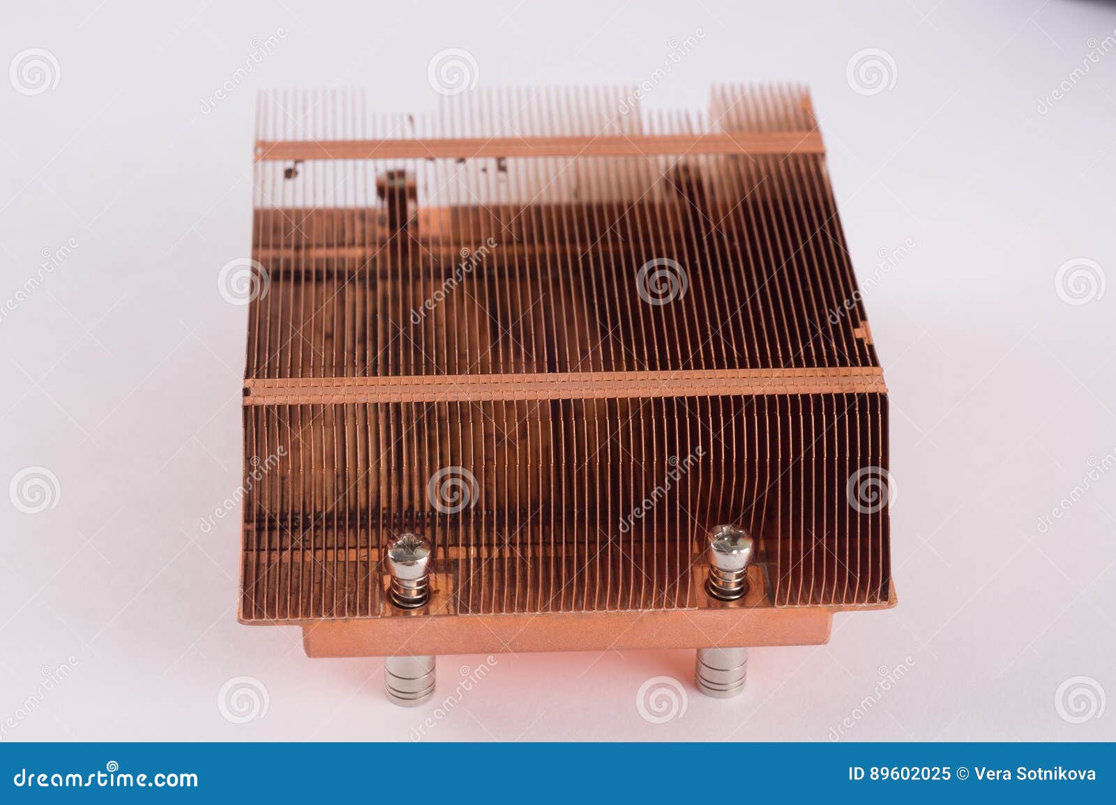 Used Copper Heat Sink for Cooling the Microprocessor of the Comp Stock ...