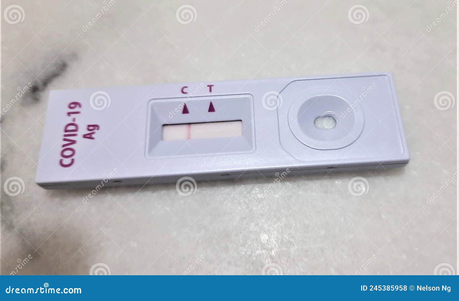 A Used Covid 19 Rapid Test Kit with Negative Result Stock Photo - Image ...