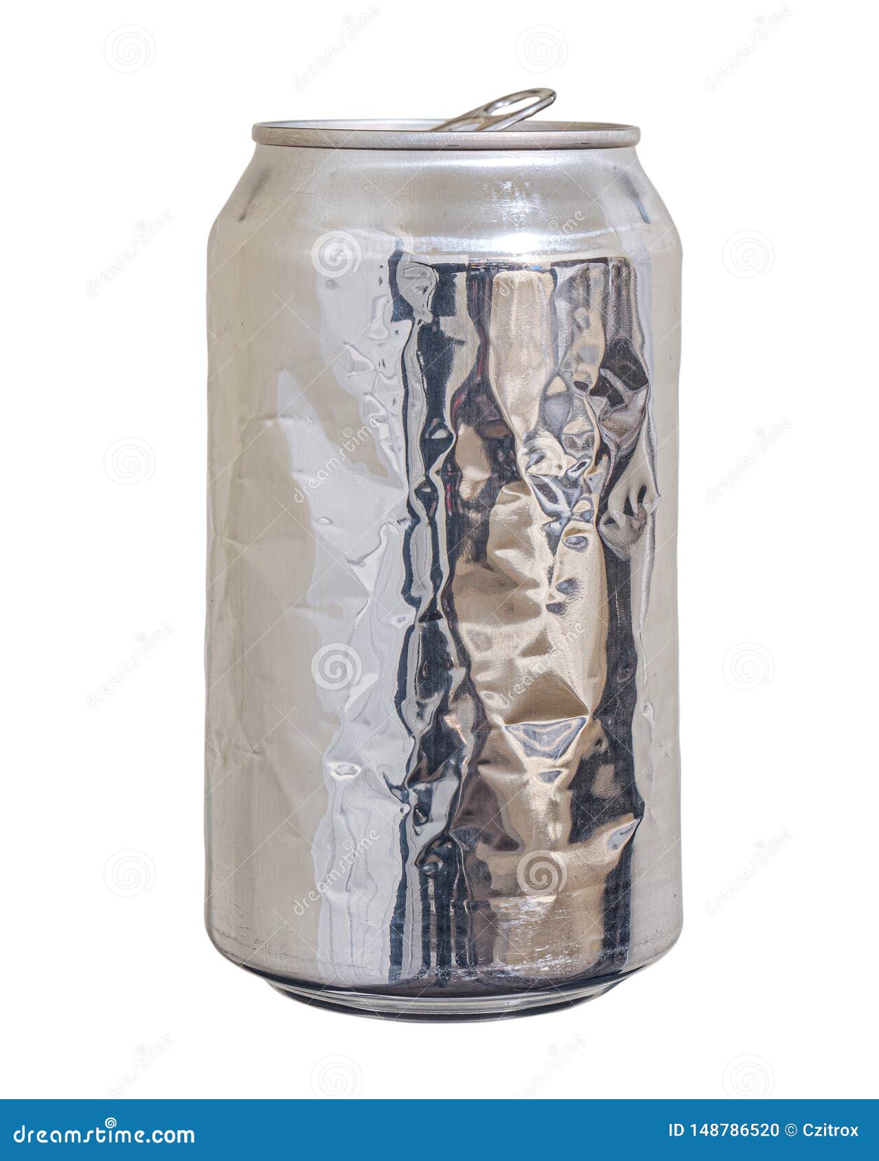 Crumpled Soda Can, Reducing Waste and Garbage Stock Photo - Image of ...