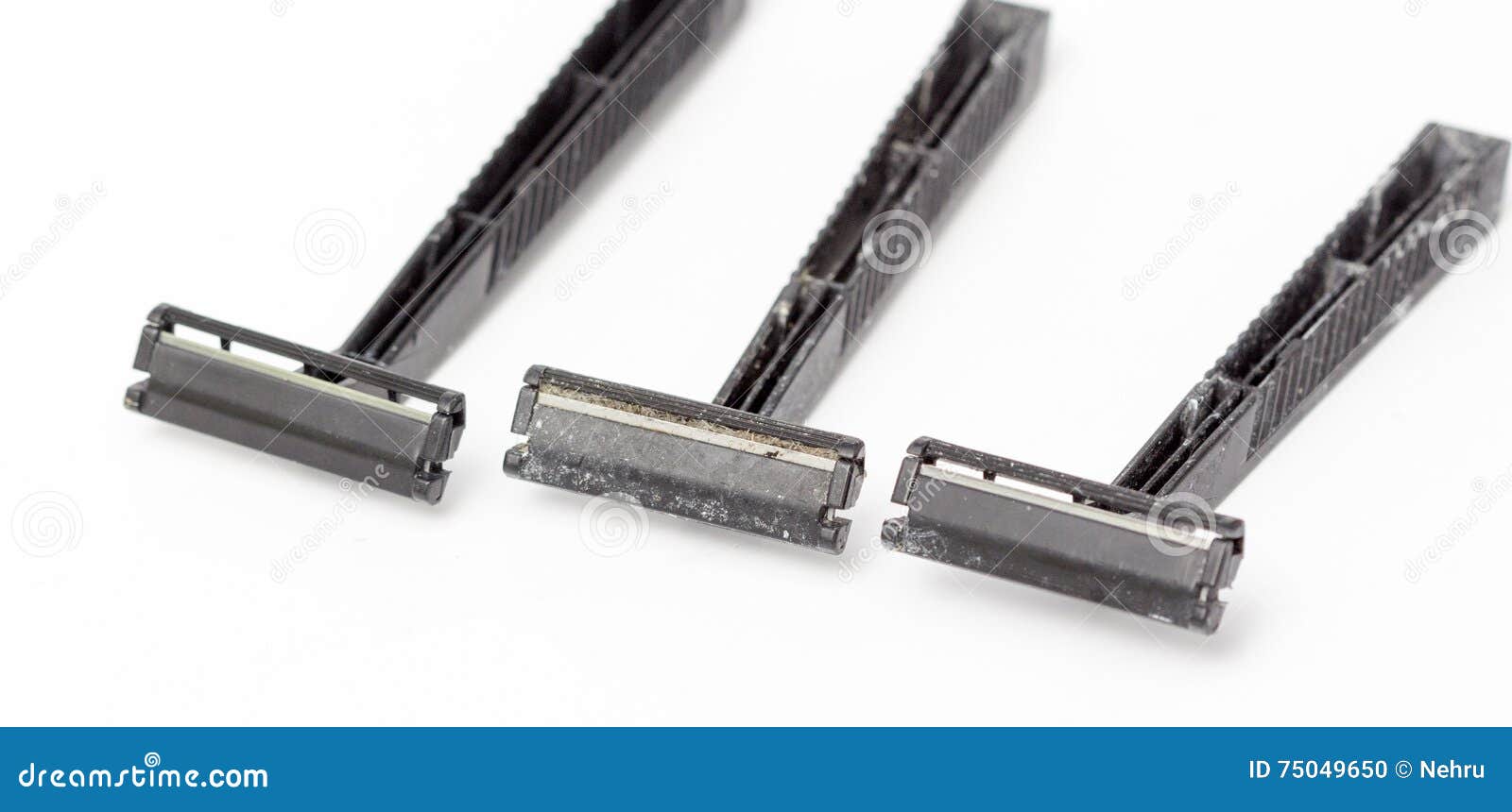 Used dirty Shaving razor stock photo. Image of tool, cutout - 75049650