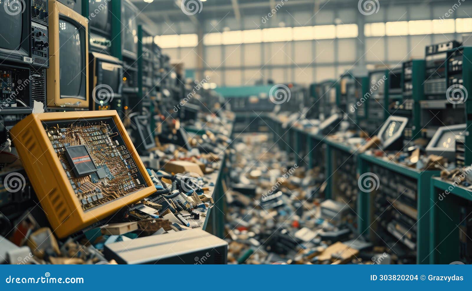 Used Electronics or E-waste, Discarded, Recycled or Refurbished ...