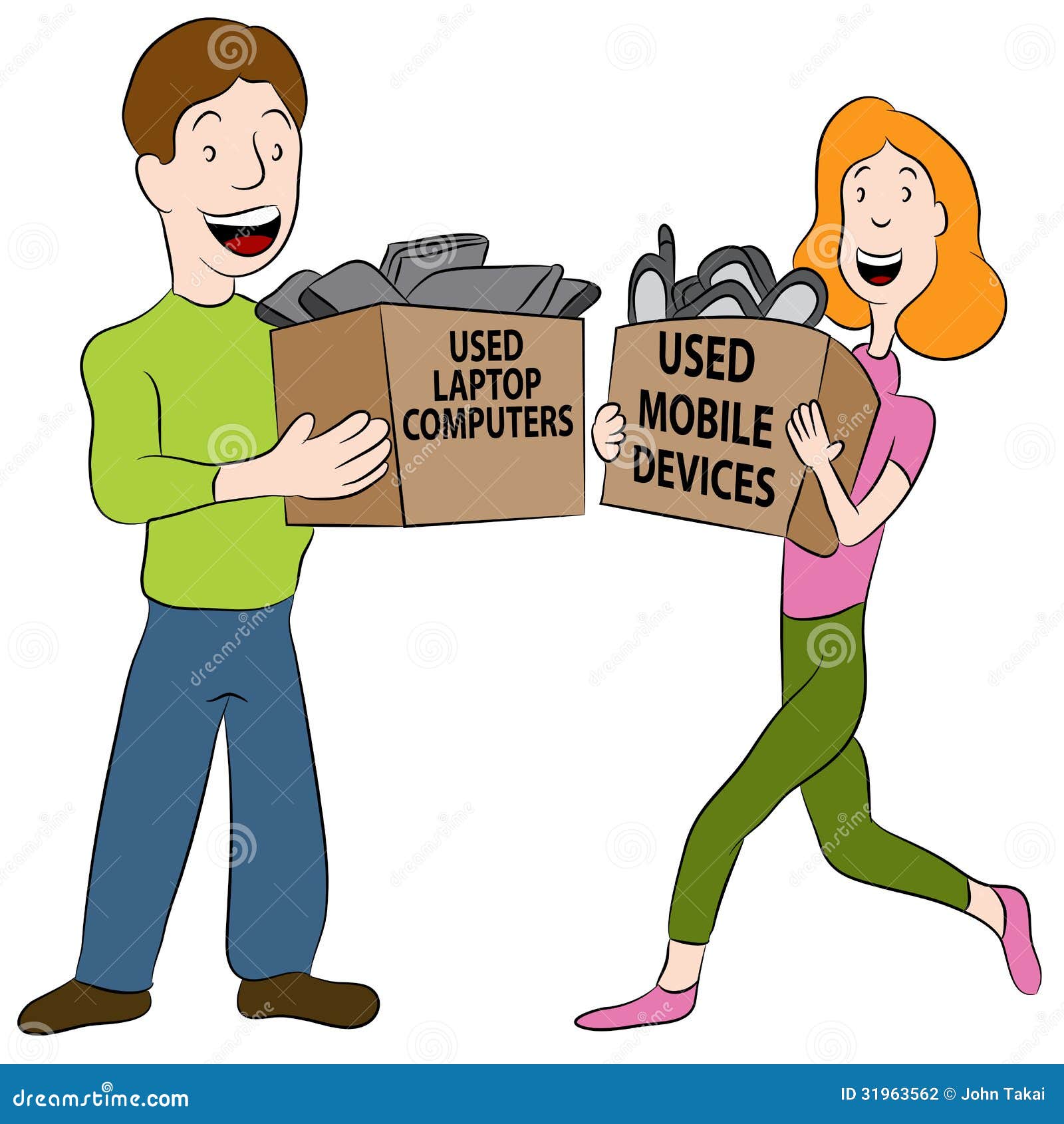 Used Electronics stock vector. Illustration of electronics - 31963562