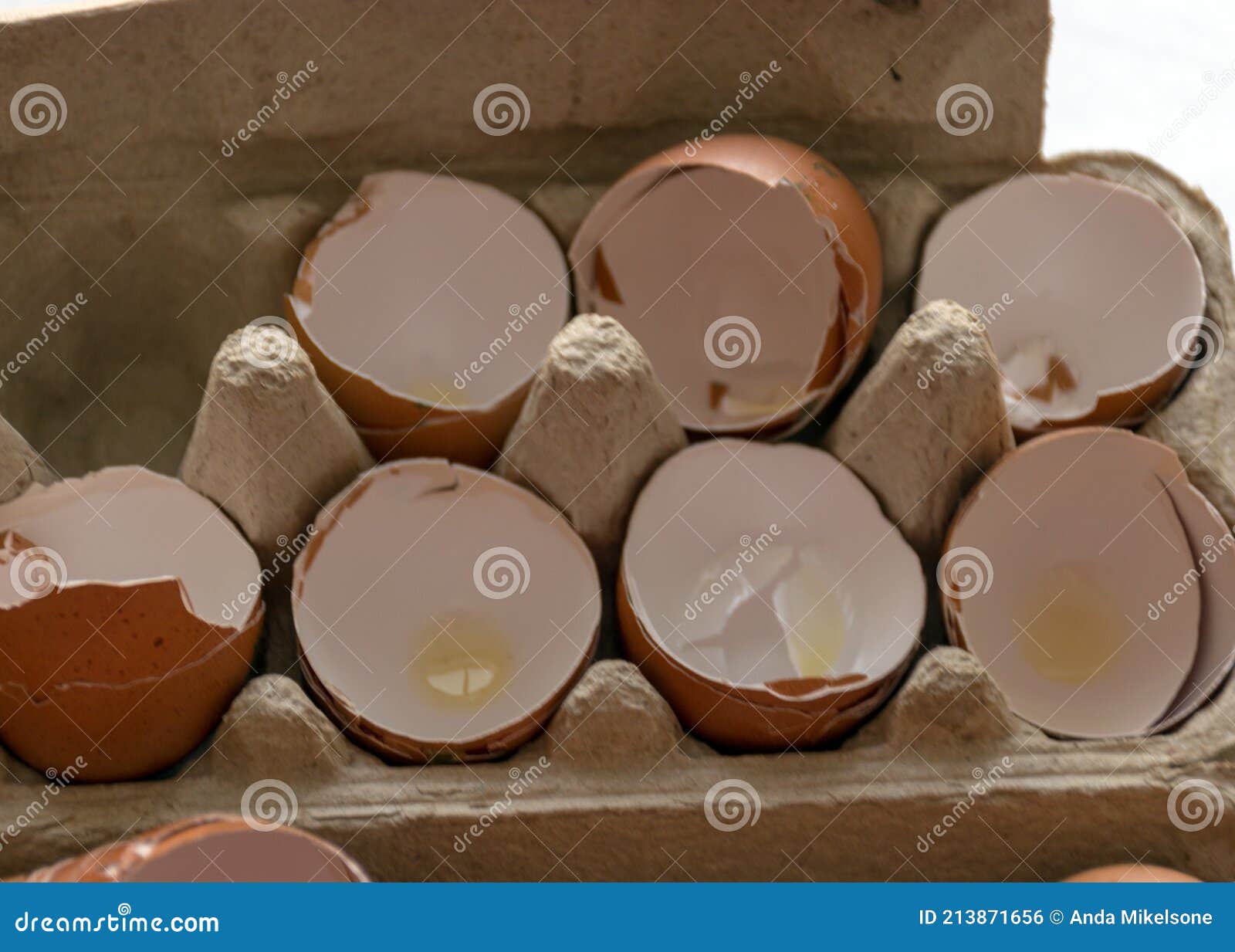 Used and Empty Egg Shells, Eat Cooking Concept Stock Photo - Image of ...
