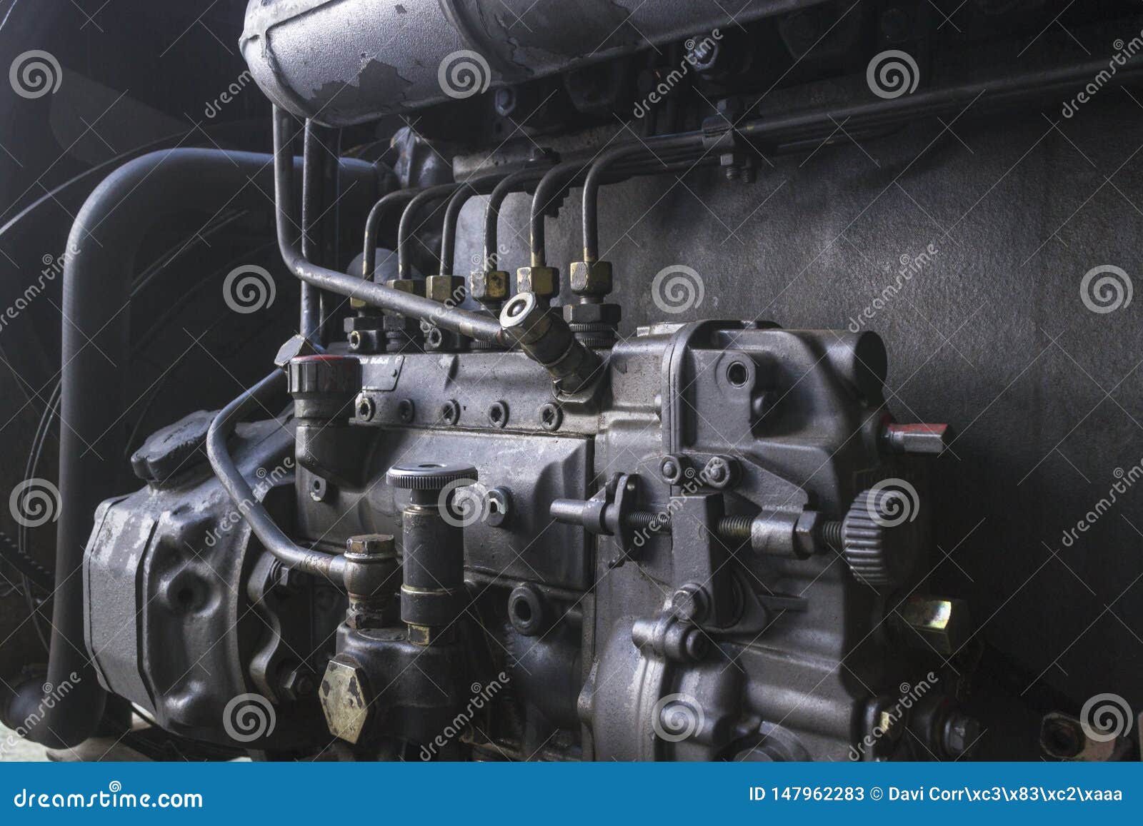 Used Engine Parts with Rust Stock Image - Image of industrial ...
