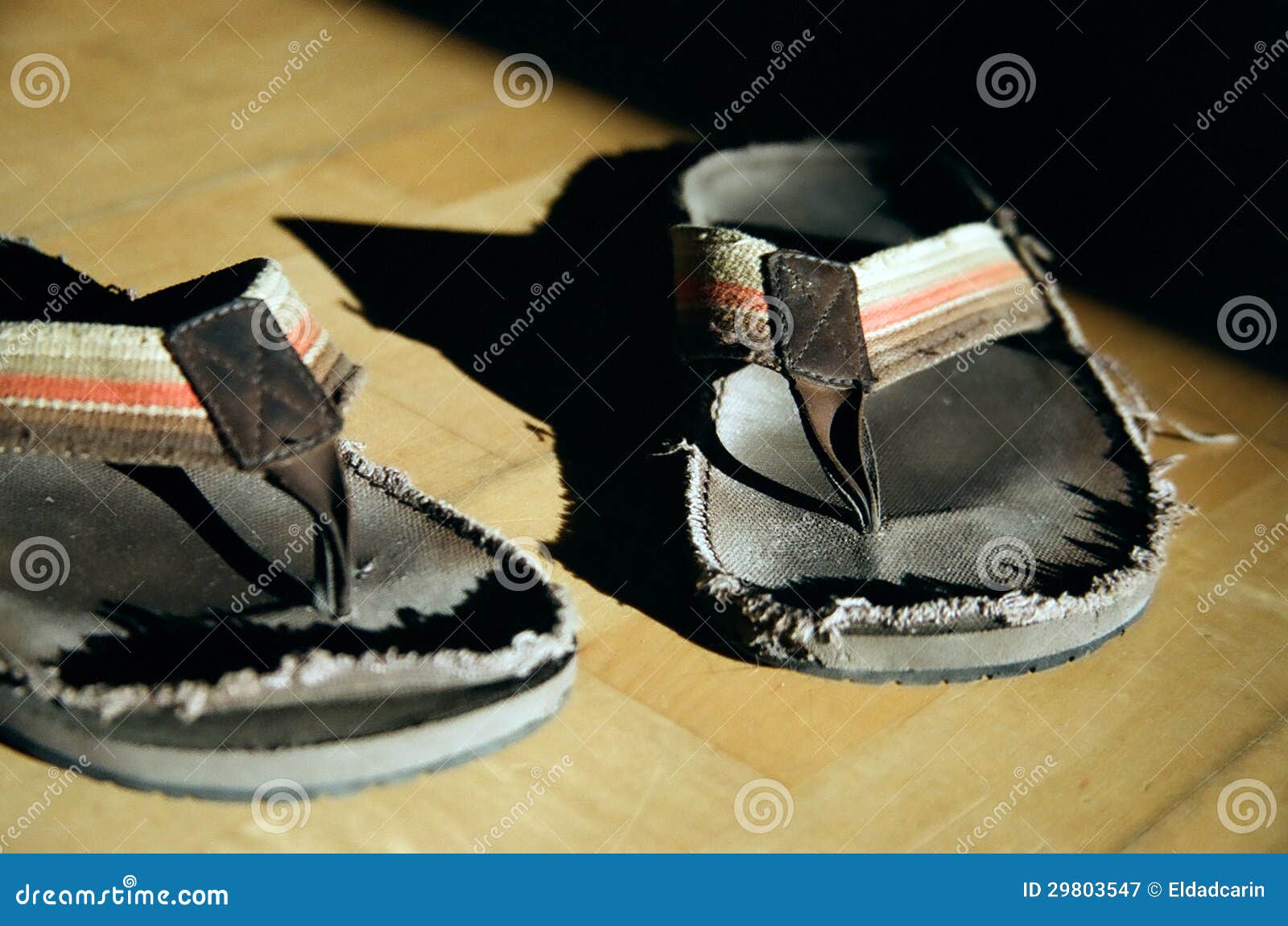 Used Flip-Flops stock image. Image of brown, floor, orange - 29803547