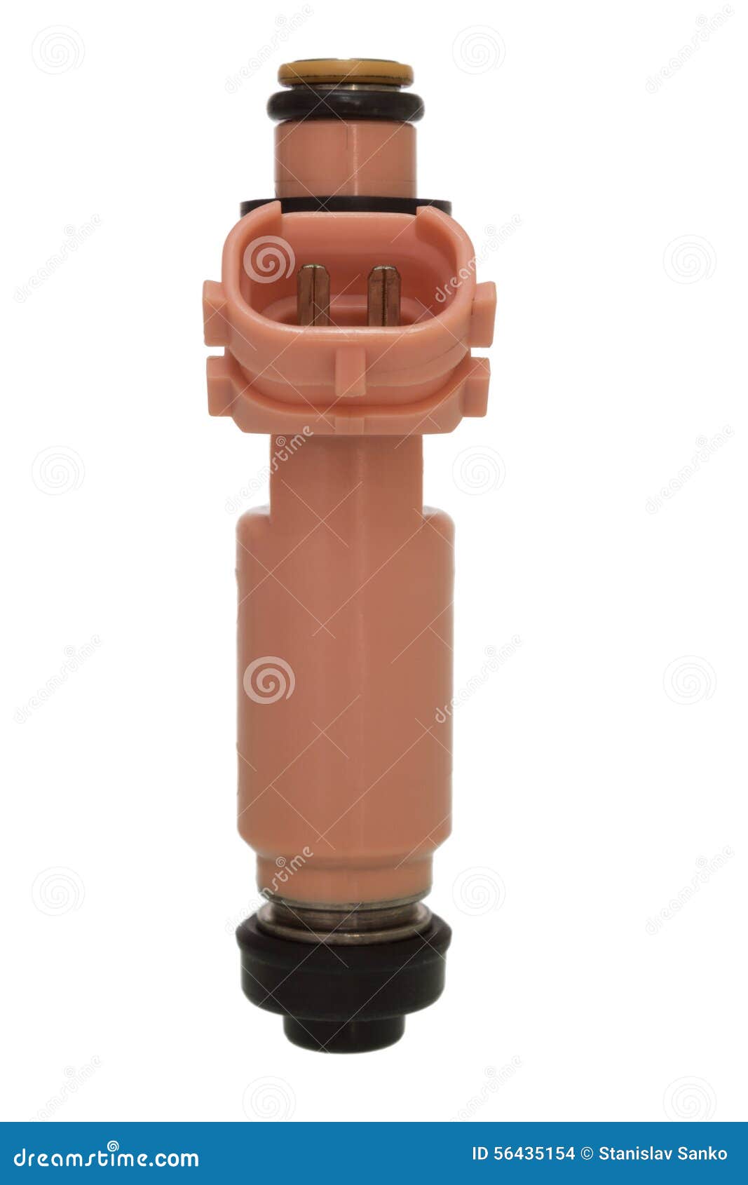 Used Fuel Injector on a White Stock Photo - Image of regeneration ...
