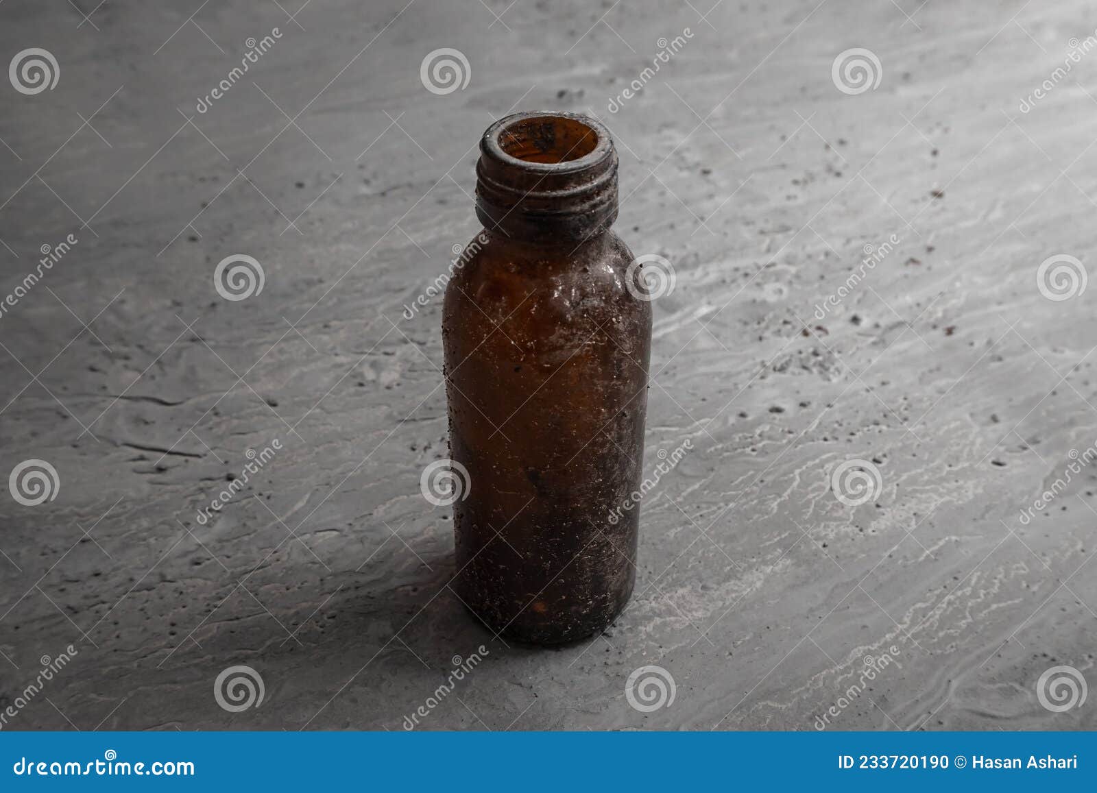 Used Glass Bottles on the Floor Stock Photo - Image of wood, ceramic ...