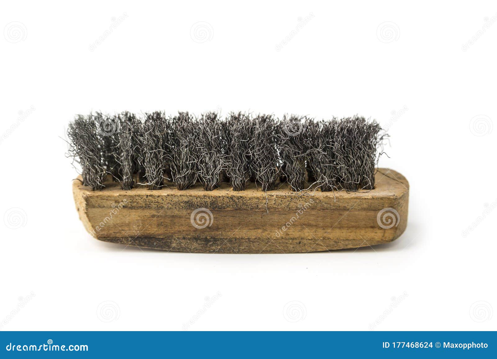 Used Hand Steel Brush on a White Background Stock Photo - Image of used ...