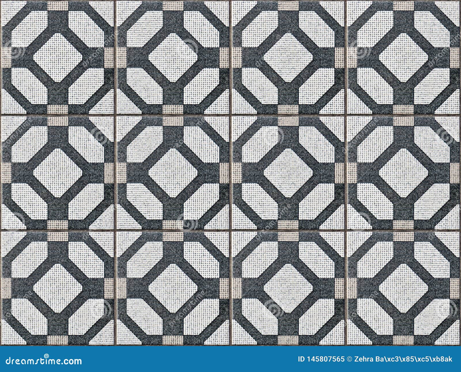 Tile Ceramic with Seamless and Geometric Shapes. Stock Illustration ...