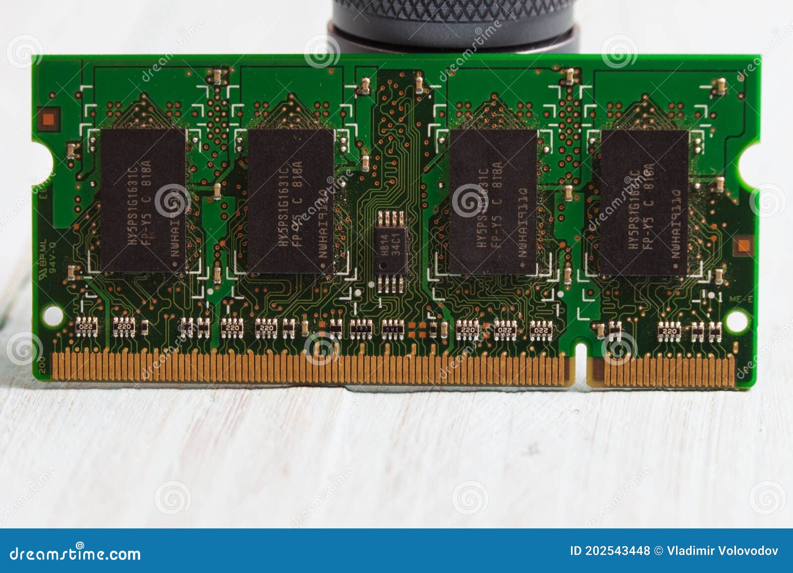 Used Laptop Memory Module so-DIMM Close-up on a White Background Stock ...