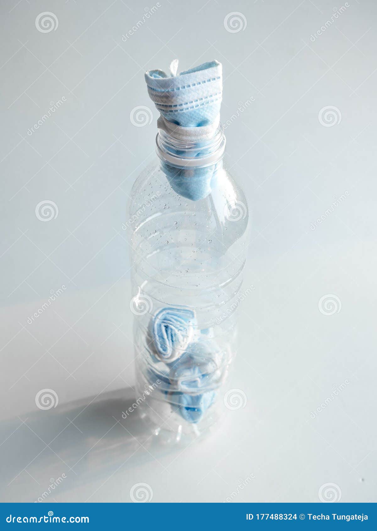 Used Mask Concept. Folded Used Protective Face Mask before Littering ...