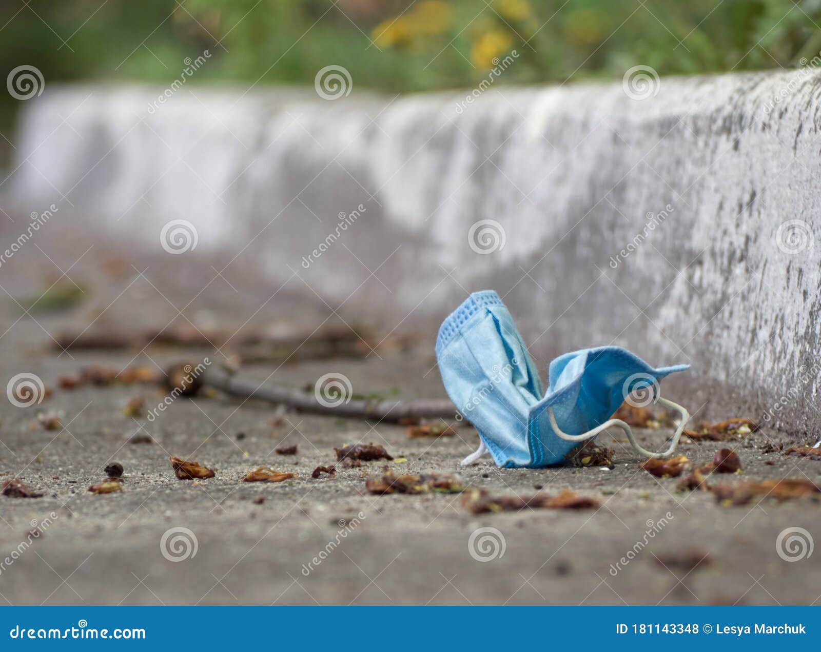 Used medical mask. stock photo. Image of used, ecology - 181143348