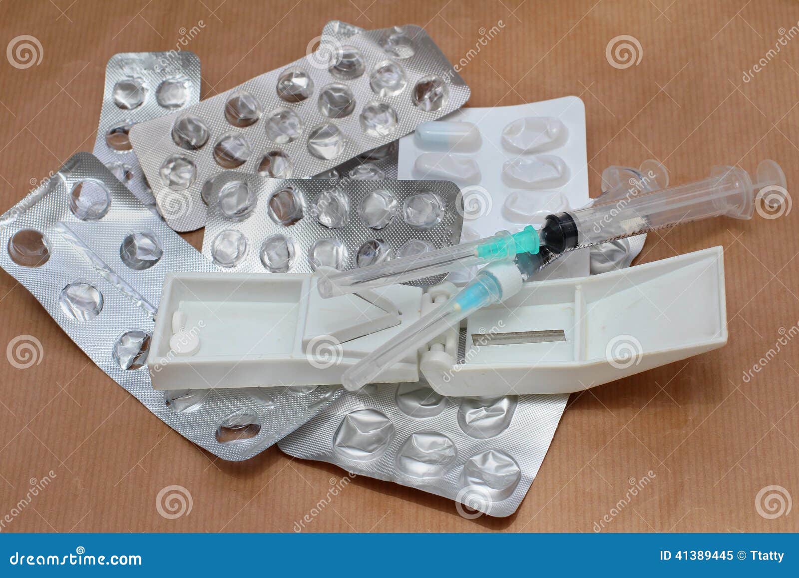 Used medicines stock image. Image of syringe, needle - 41389445