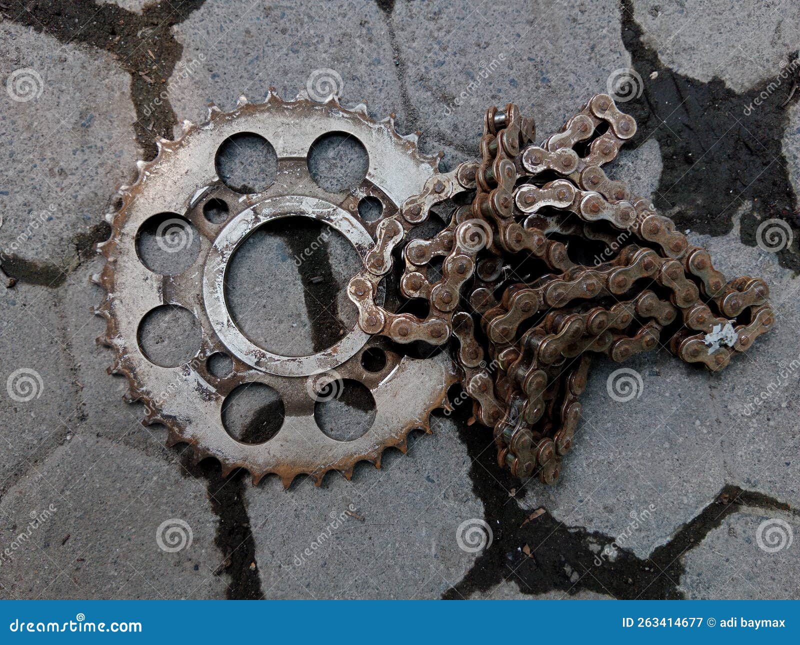 Used Motorcycle Gears and Chains Editorial Photography - Image of ...