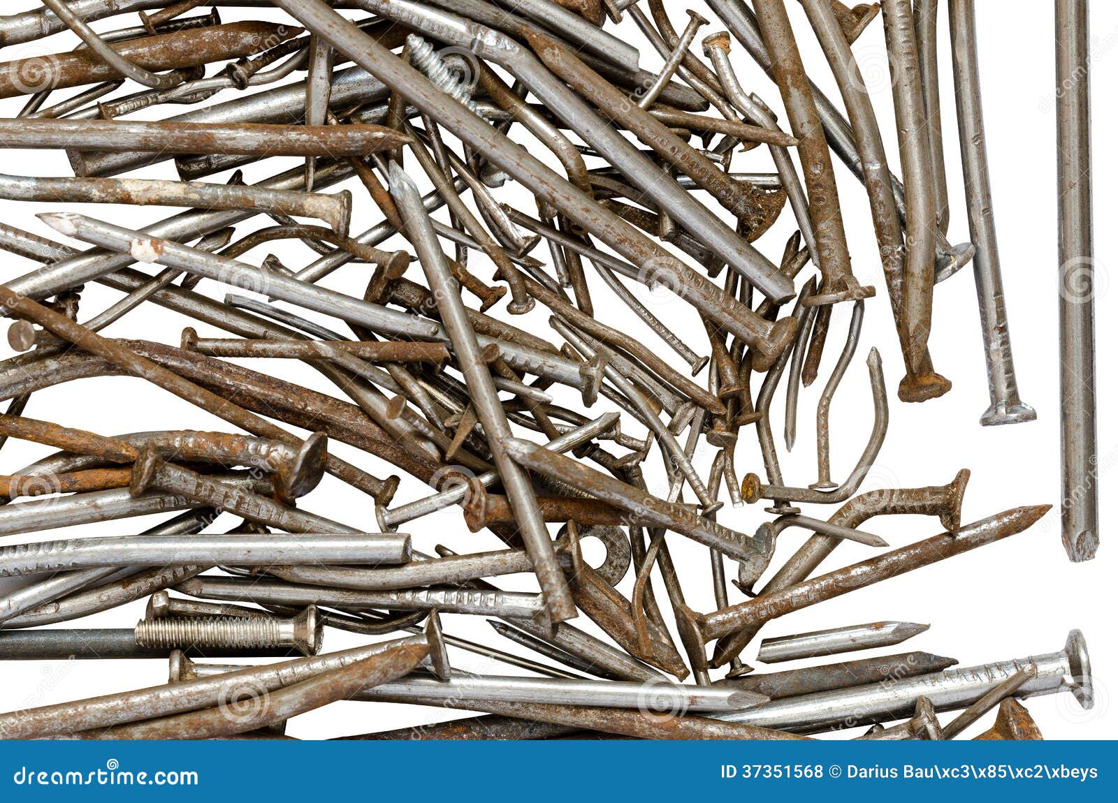 Used nails stock photo. Image of rust, isolated, pattern - 37351568