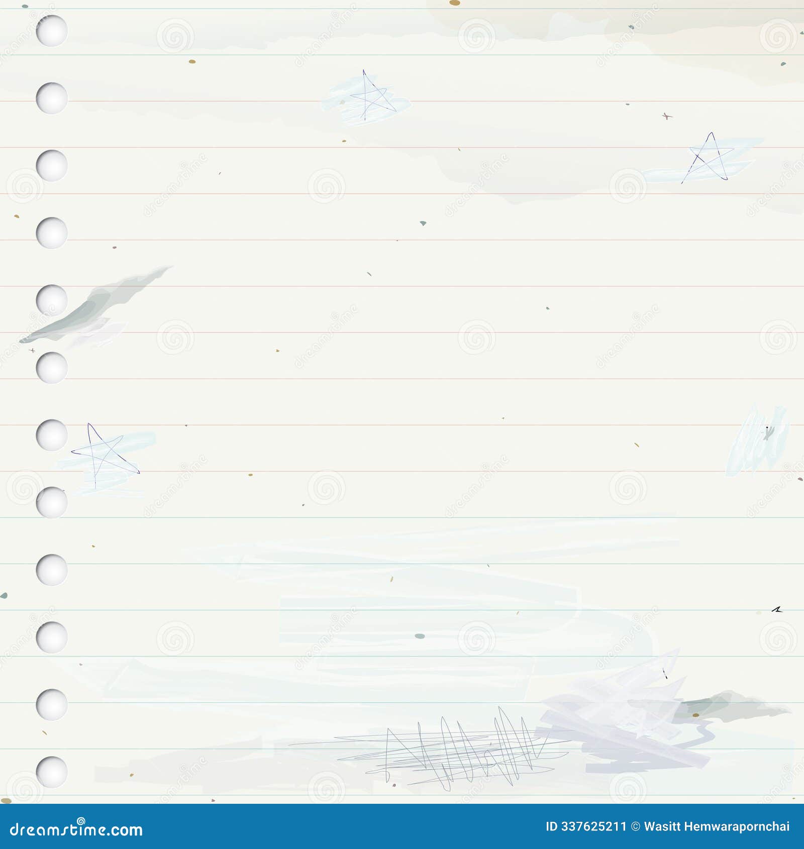 Used Old Notebook Paper Square Background with Stained Effect Stock ...